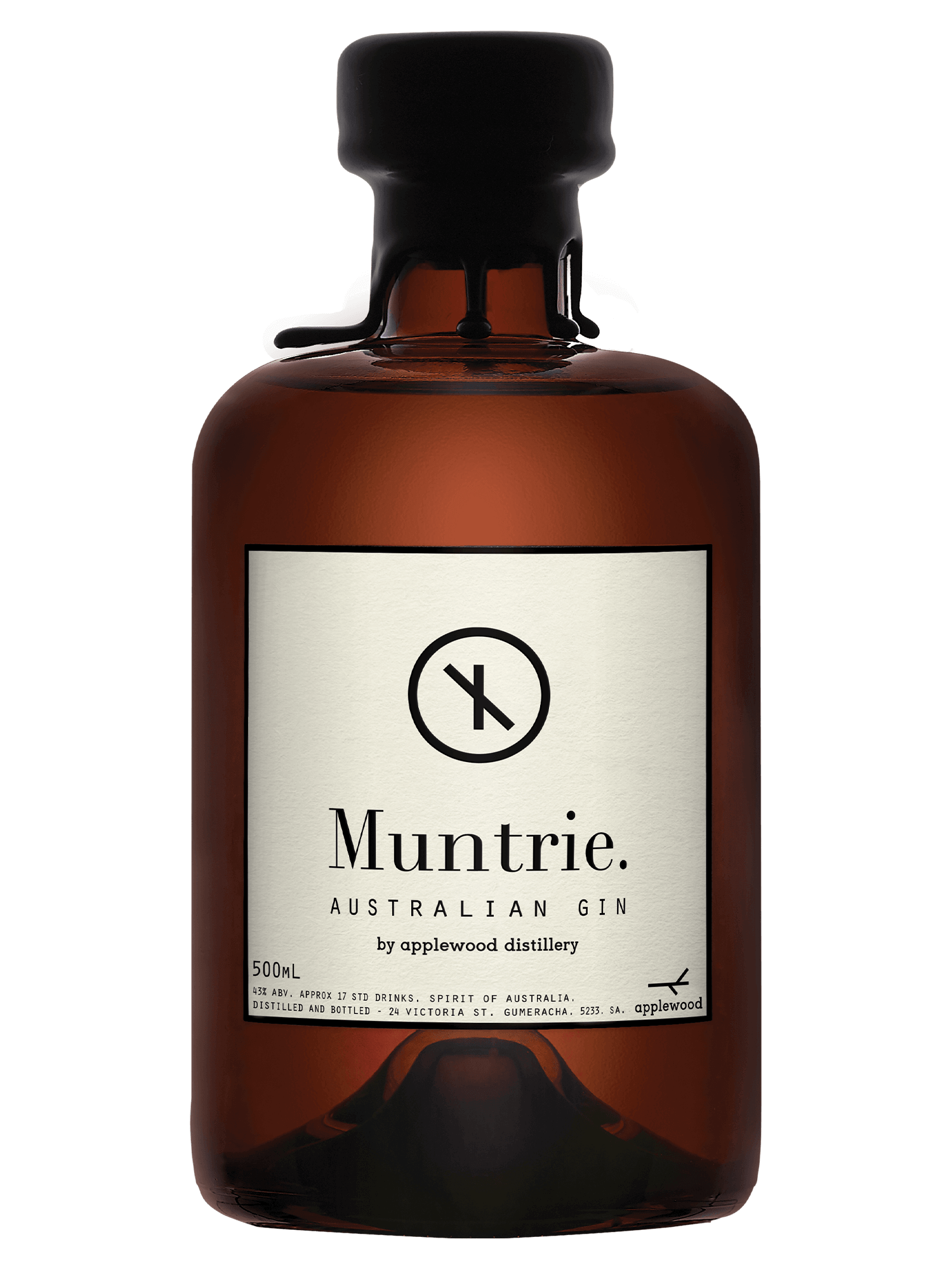Applewood Distillery | Muntrie Gin | 500ml Native Australian Gin